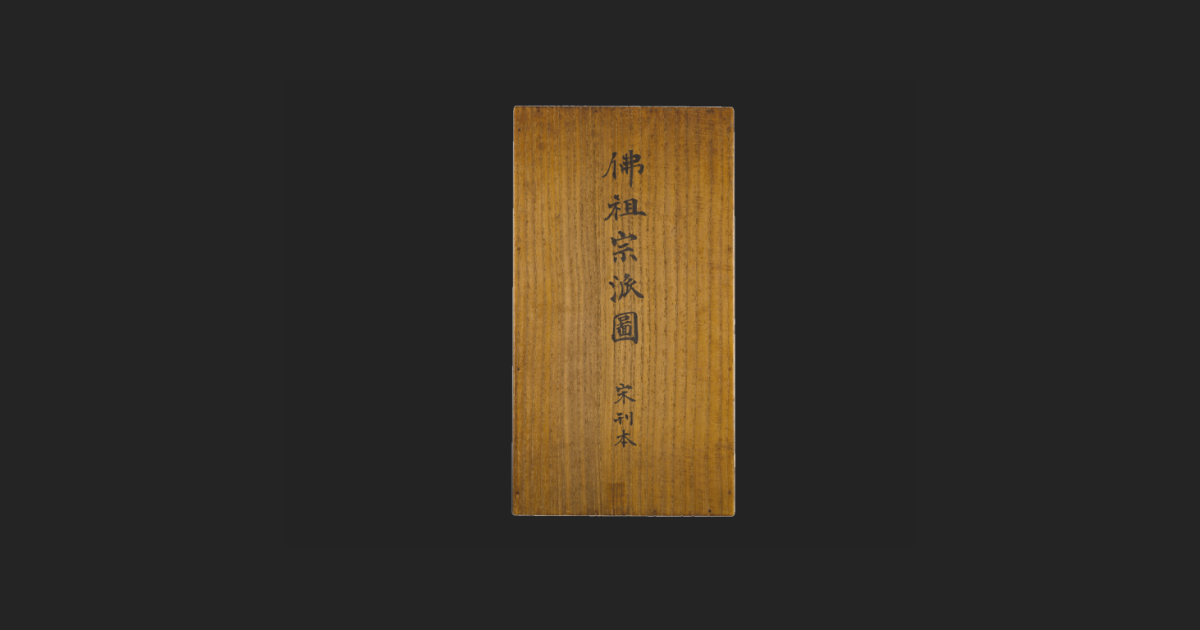 Fozu zongpai tu (Patriarchal Lineage Chart of Chan Buddhism) | Tsz Shan ...